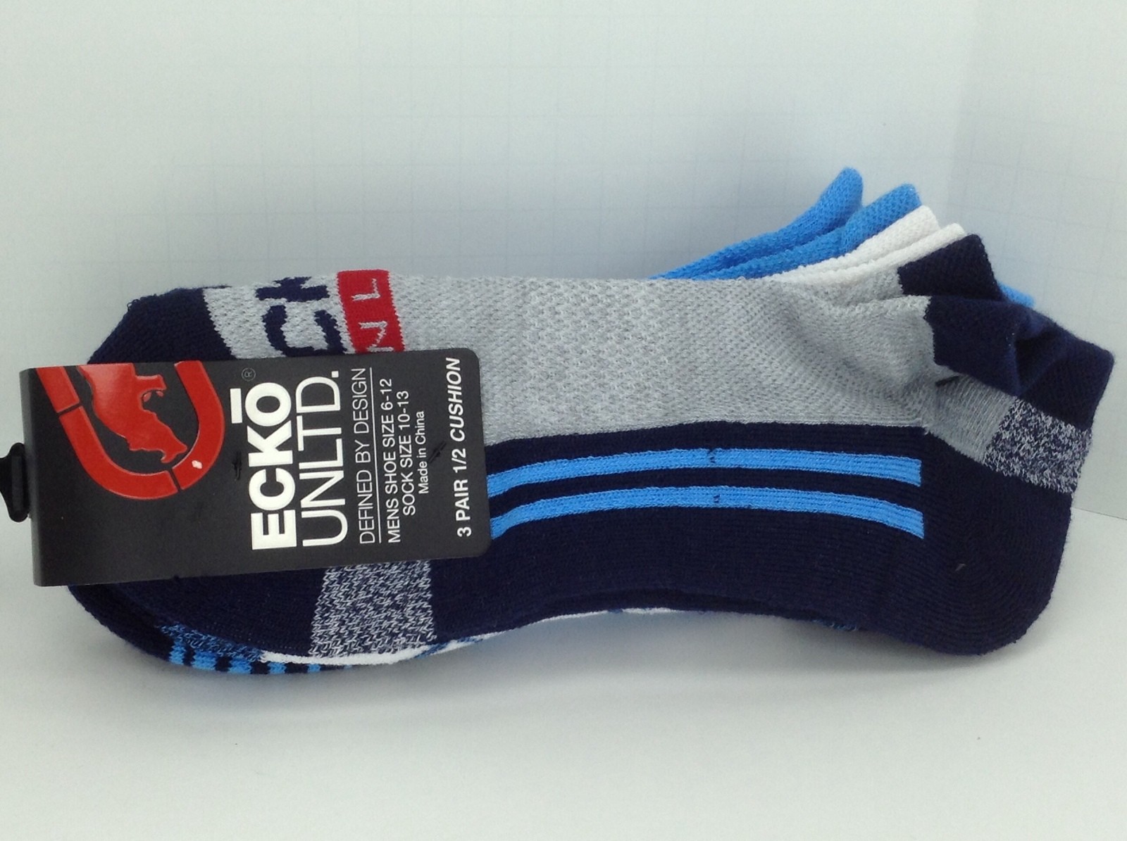 Men’s ECKO UNLIMITED Brand Cushioned Low Cut Socks - 3 Pack - $30 MSRP ...