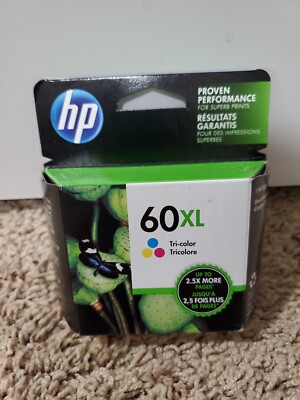 HP Ink Cartridge 60XL Tri-color, Genuine Sealed Box Warranty ends 2019 ...