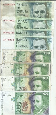 SPAIN LOT 8000 PESETAS. 8 NOTES. BARGAIN. 4RW 29JUL | eBay