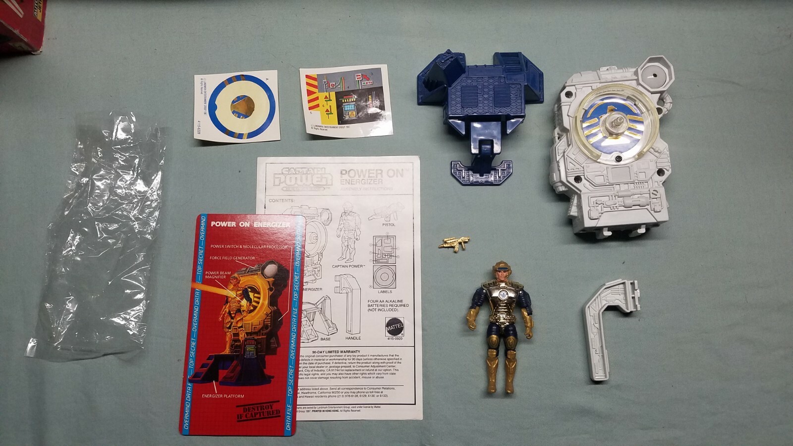 Vintage 1987 Captain Power - Power On Energizer Complete w/ box and ...