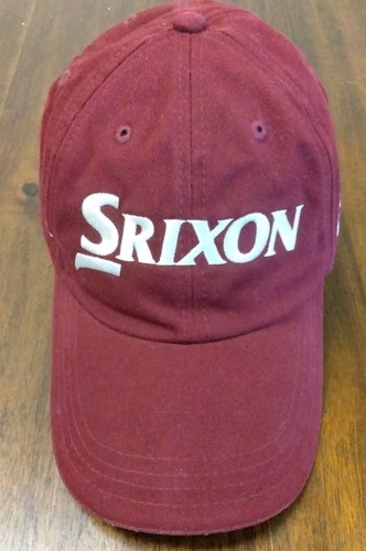 Srixon UR-X Red Burgundy Golf Adjustable Snap Back Baseball Cap Trucker ...