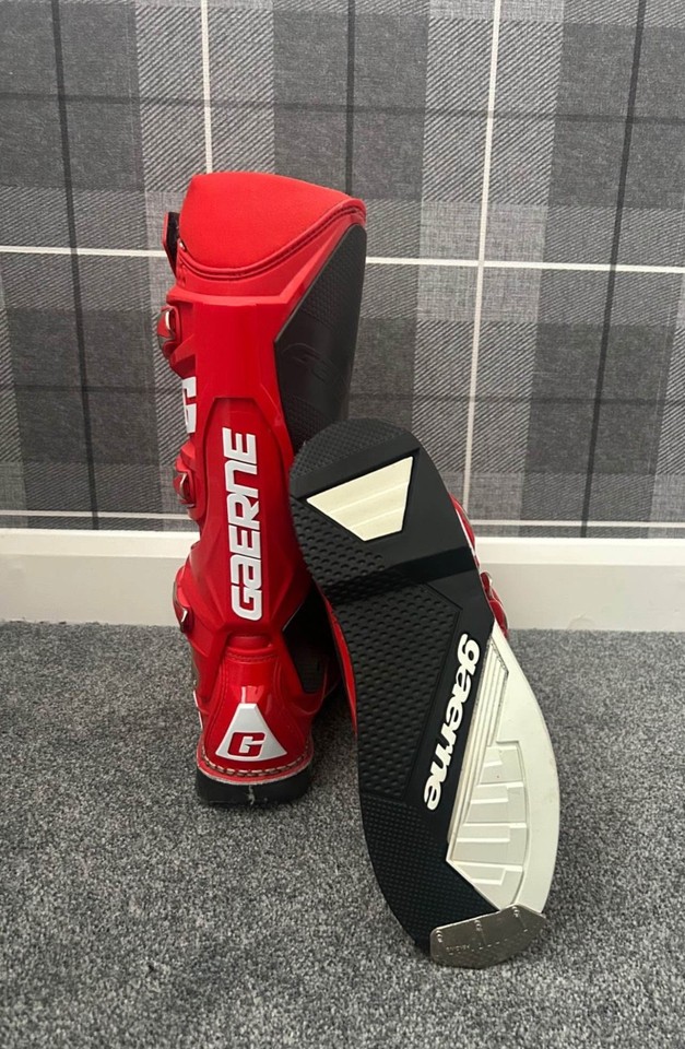 GAERNE SG12 MX BOOTS SOLID RED MOTOCROSS, ENDURO, TRAIL & OFF ROAD BOOTS | eBay UK