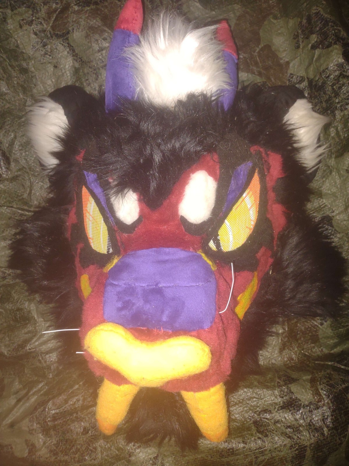 cat demon oni fursuit head - Gem