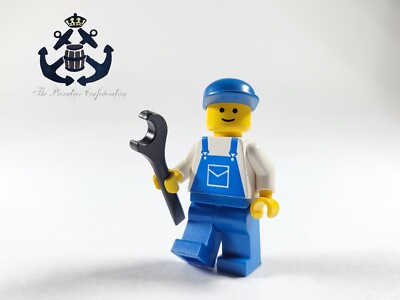 LEGO 1980s Classic Town Minifigure Train Engineer, Mechanic Blue ...