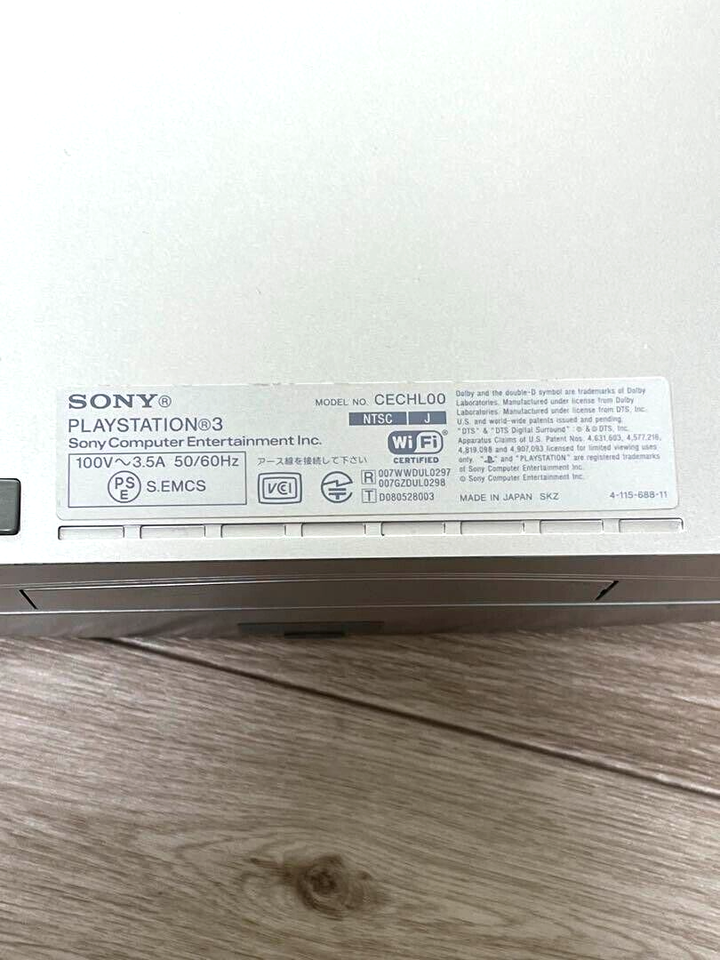PLAYSTATION 3 (80GB) PS3 Satin silver SONY CECHL00 Video Game Console ...