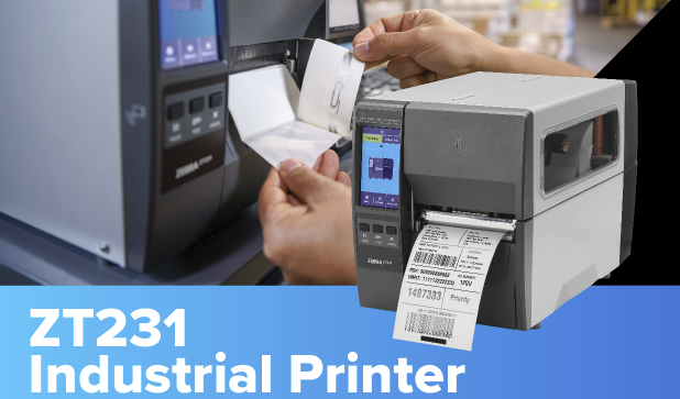 Zebra ZT231 Ethernet USB USB Host Serial Bluetooth Cutter 4.3" Display ...