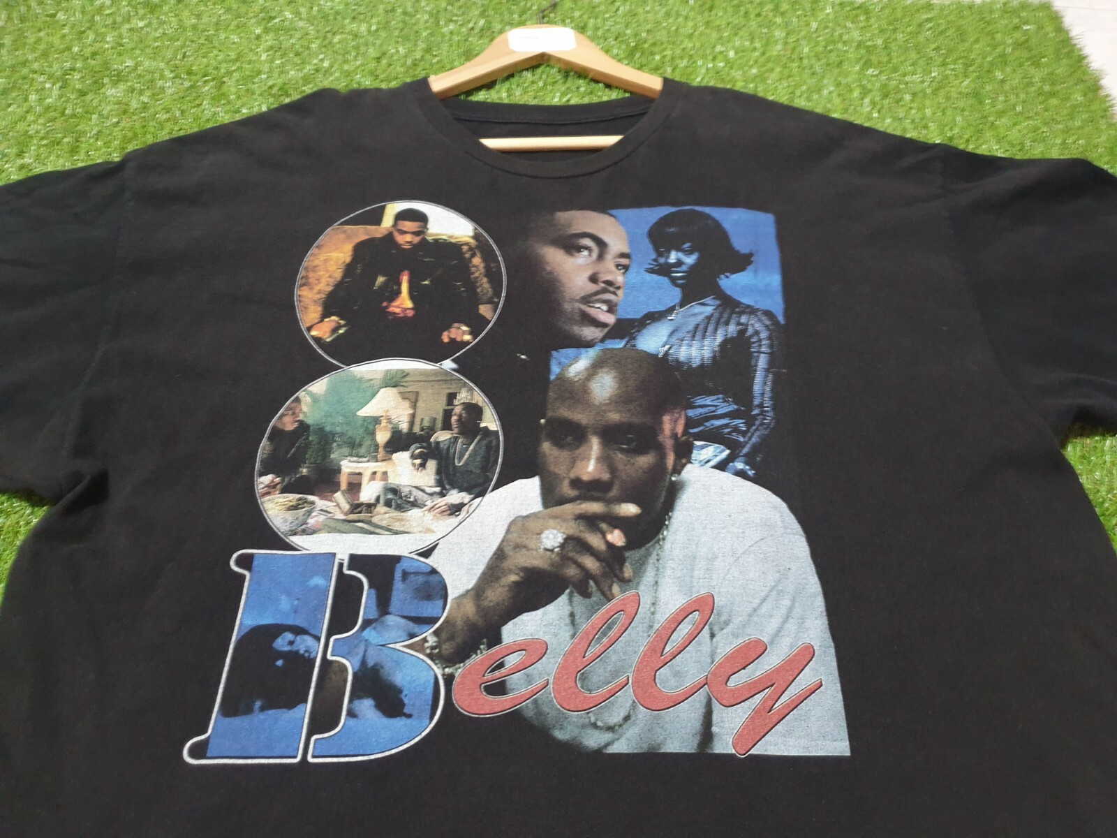 Rare y2k Bootleg Belly movie Tee DMX Nas T shirt Hip hop rap tee XXL | eBay