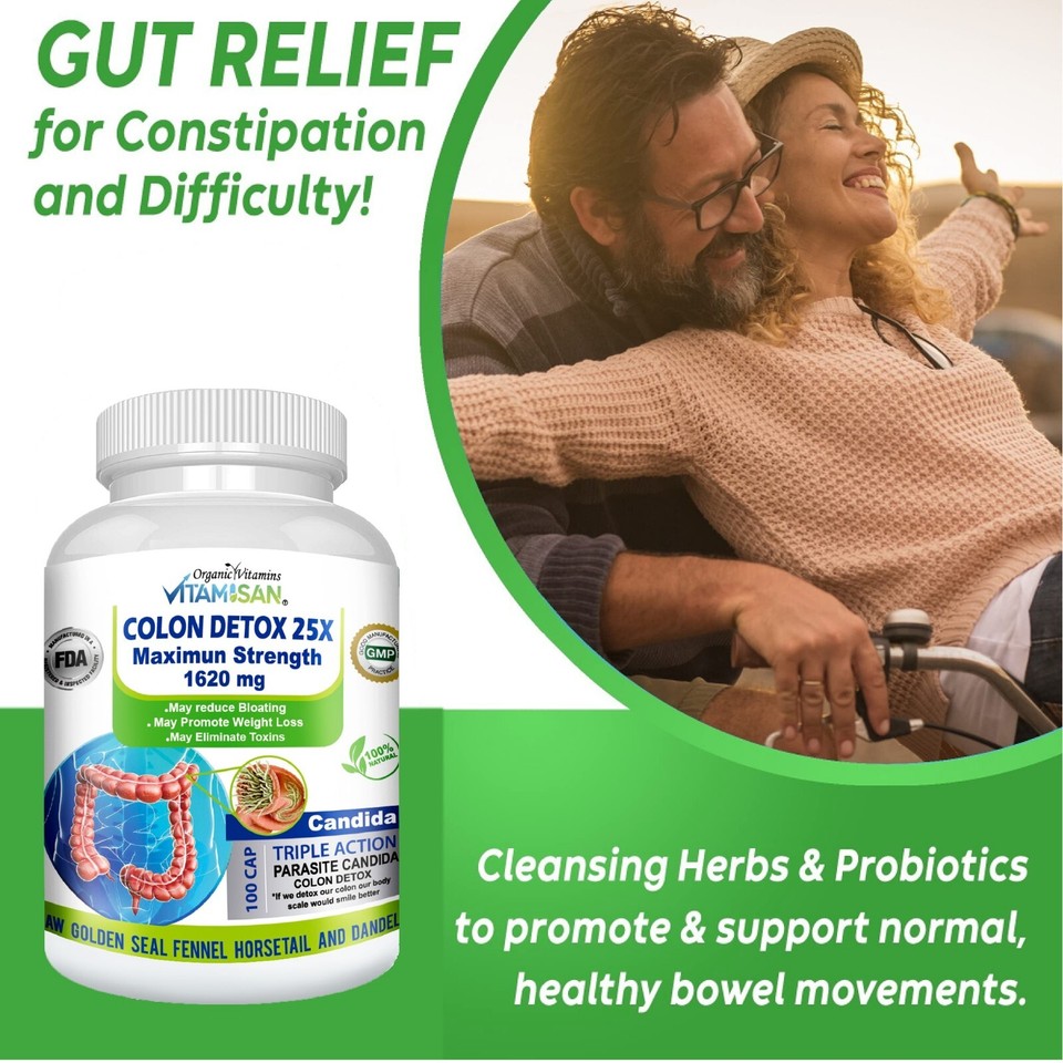 Super Colon Cleanse Parasite Detox and Probiotics for your healthy ...