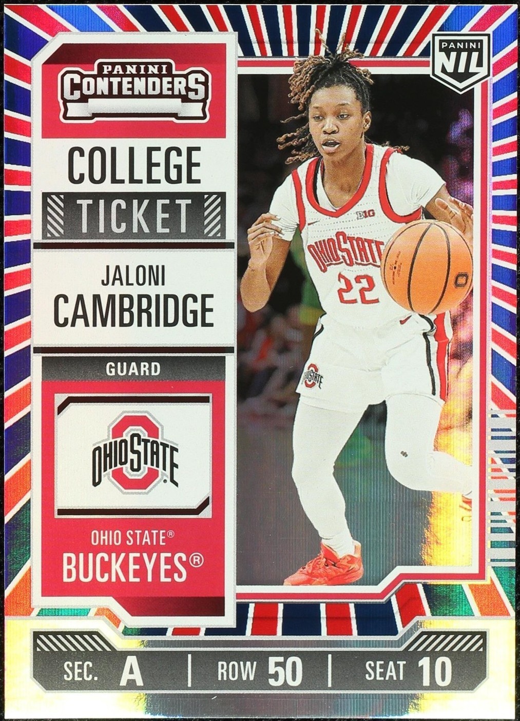 2025 Panini Nil the Ohio State University - College Contenders Jaloni ...