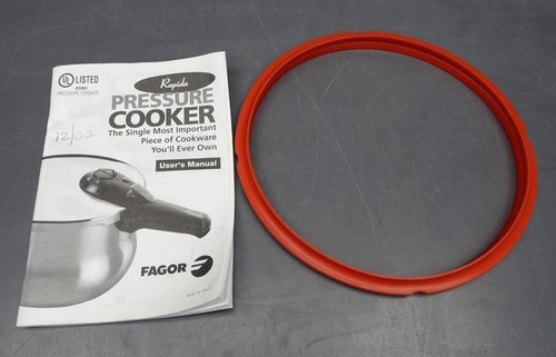 Fagor Rapida 4L Stainless Steel 18/10 Pressure Cooker w/ User's Manual ...
