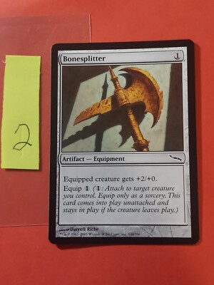 2003 Magic The Gathering Mirrodin #146 Bonesplitter, C, NF, Artifact ...