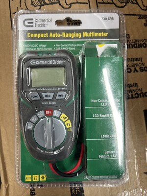 Commercial Electric Auto Ranging Digital Multi-Meter 730696 | eBay