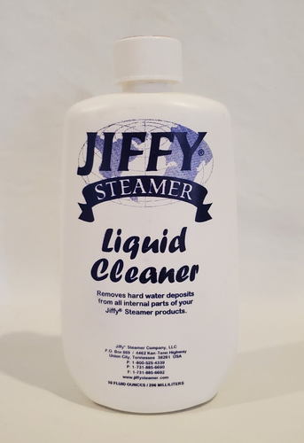 JIFFY STEAMER LIQUID CLEANER Removes Hard Water Deposits LG 16 oz SHIPS ...