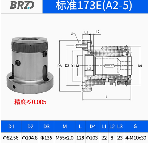 1PCS NEW FIT FOR 173E(A2-5) Spindle CNC lathe front push type headstock ...