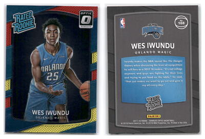 2017-18 Donruss Optic Red/Yellow RC #168 Wes Iwundu - Orlando Magic | eBay