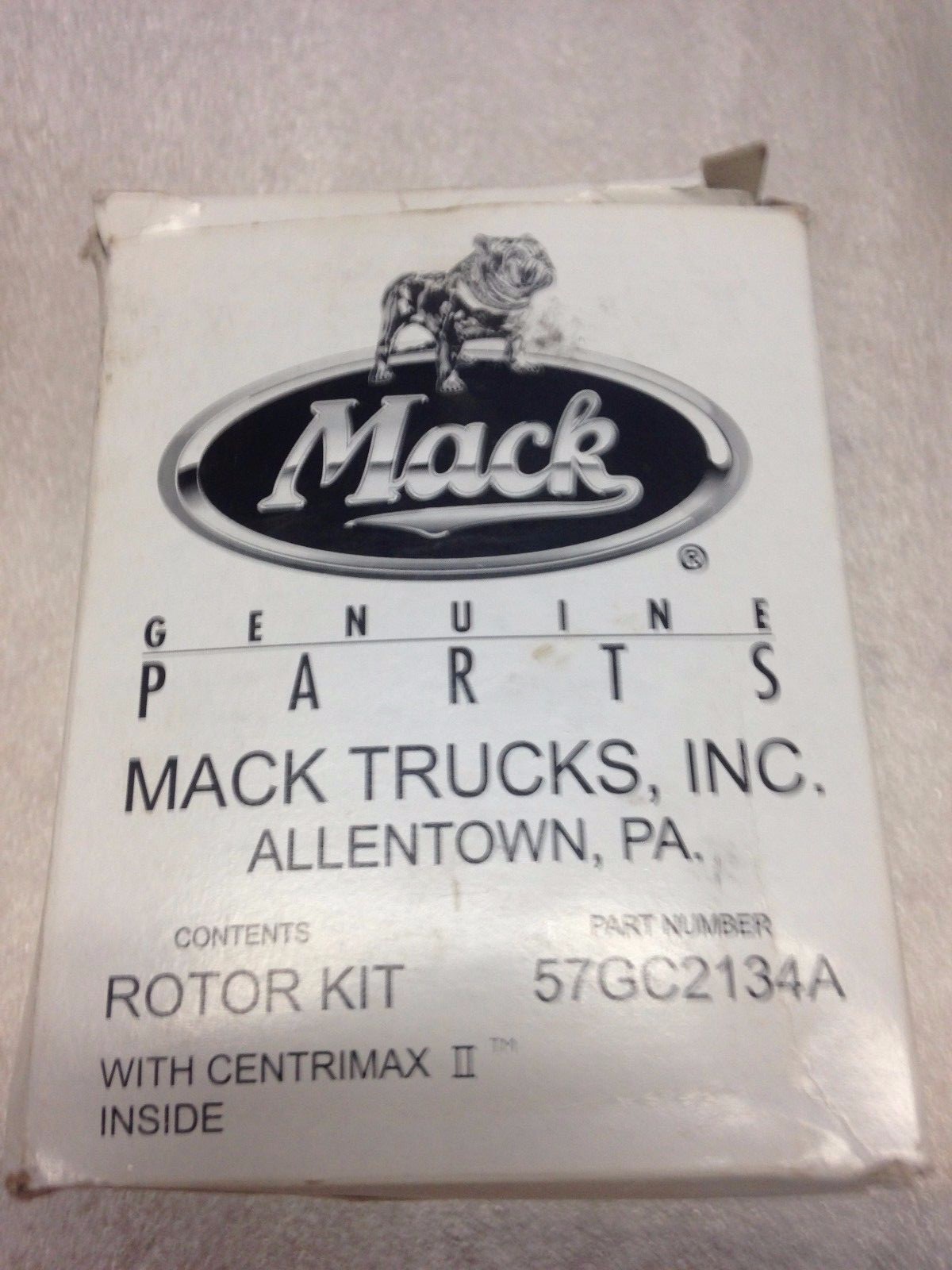 Mack Rotor Kit Filter 57GC2187, 57GC2134A, Genuine Mack Centrimax ...
