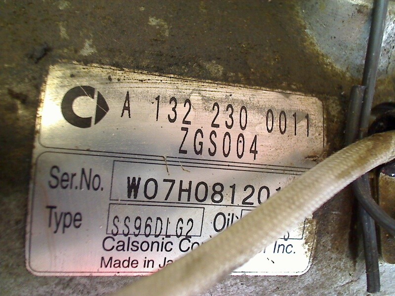 KLIMA PUMPE AC COMPRESSOR Smart Fortwo Coupé (451.3) 2010 A1322300011 ...