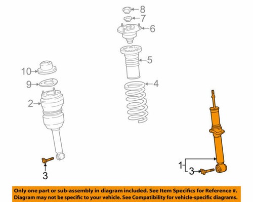 48510-80131 Toyota Absorber assy, shock, front rh 4851080131, New ...