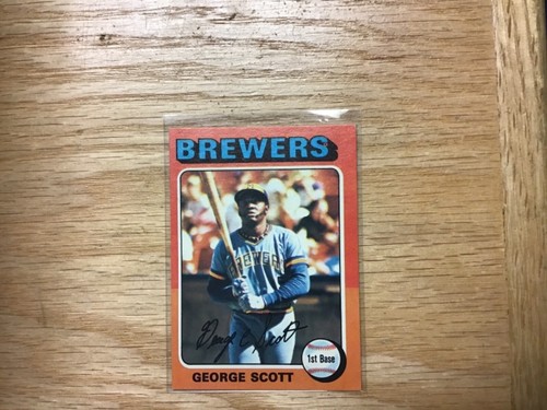 1975 Topps Baseball George Scott Milwaukee Brewers Card #360 | eBay
