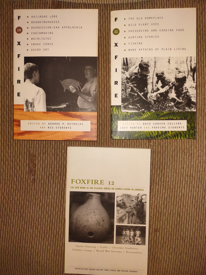 Foxfire Books Set 1 - 12 Eliot Wigginton Appalachia folk culture | eBay