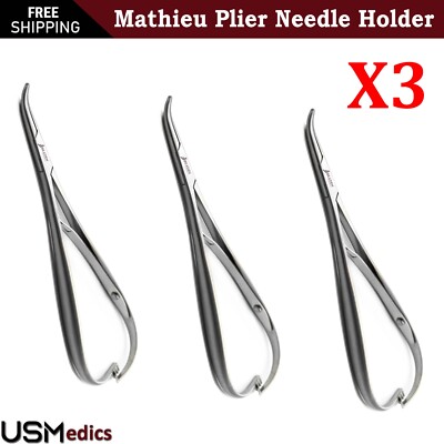 Mathieu Needle Holder Plier Orthodontic Surgical Dental Instruments 3 ...