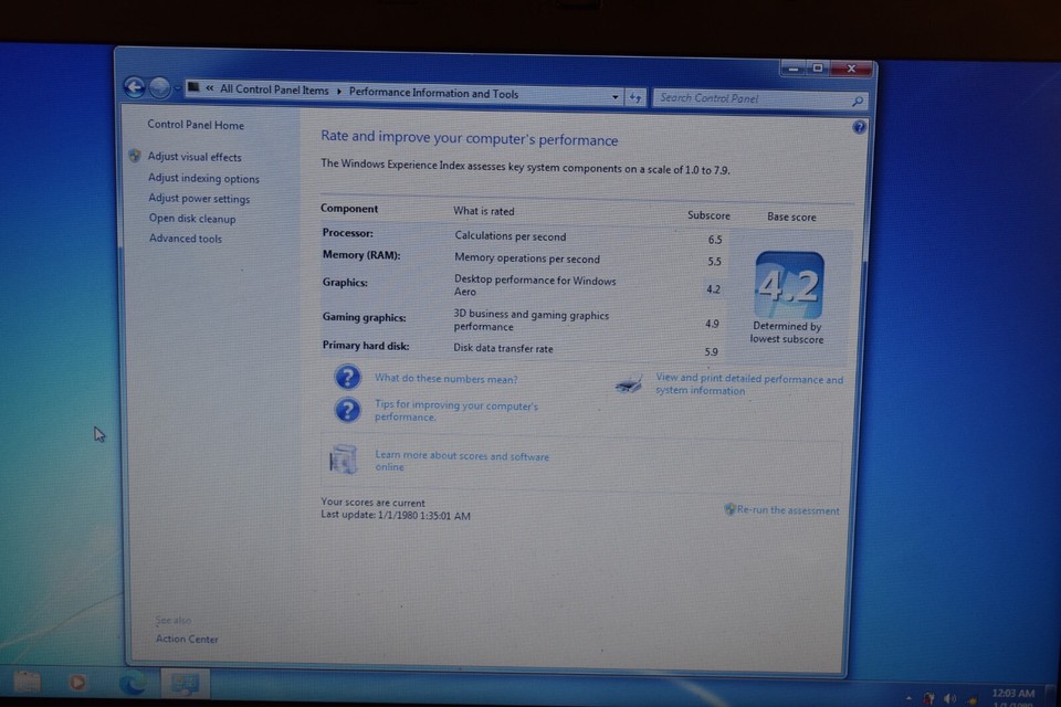 HP Elitebook 8440p Core i5-520M 2.4GHz 4GB RAM 500GB HDD Windows XP Pro ...