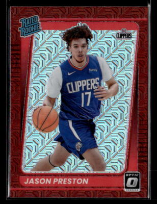 Jason Preston 2021 Donruss Optic Rated Rookie #160 Red Los Angeles ...