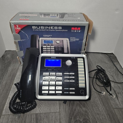 RCA VISYS BUSINESS PHONE 2-LINE CORDED FULL DUPLEX SPEAKERPHONE 25214 ...