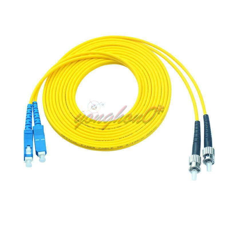 SC to ST Fiber Optic Patch Cord Jumper Cable Single Mode Duplex 9/125 ...
