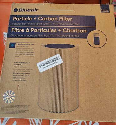 Blueair Replacement Filter For Blue Pure 411 Particle + Carbon Filter ...
