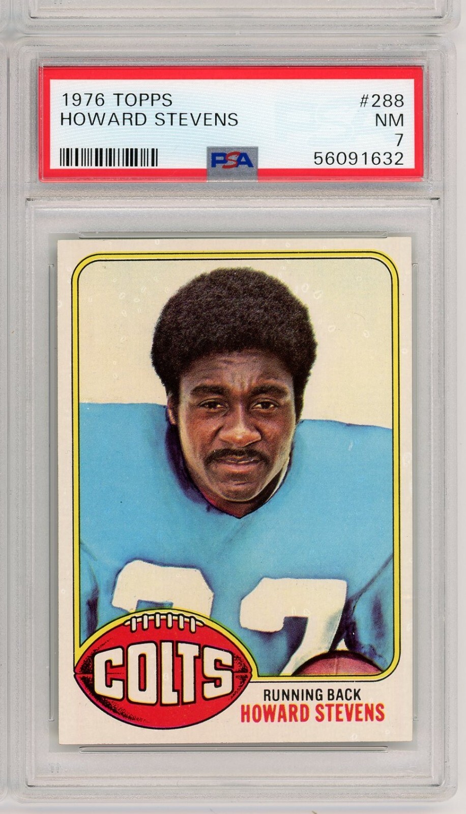 1976 Topps #288 Howard Stevens - Baltimore Colts - PSA 7 | eBay