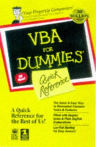 VBA FOR DUMMIES QUICK REFERENCE By Paul Litwin *Excellent Condition* 9780764502507 | eBay