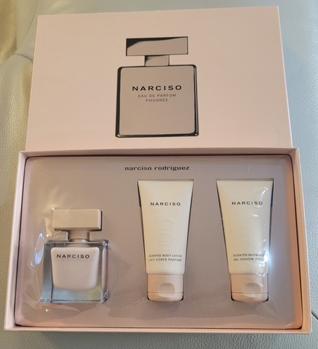 NARCISO POUDRE by Narciso Rodriguez for Her 3 PC Set 1.6oz EDP, Lotion ...