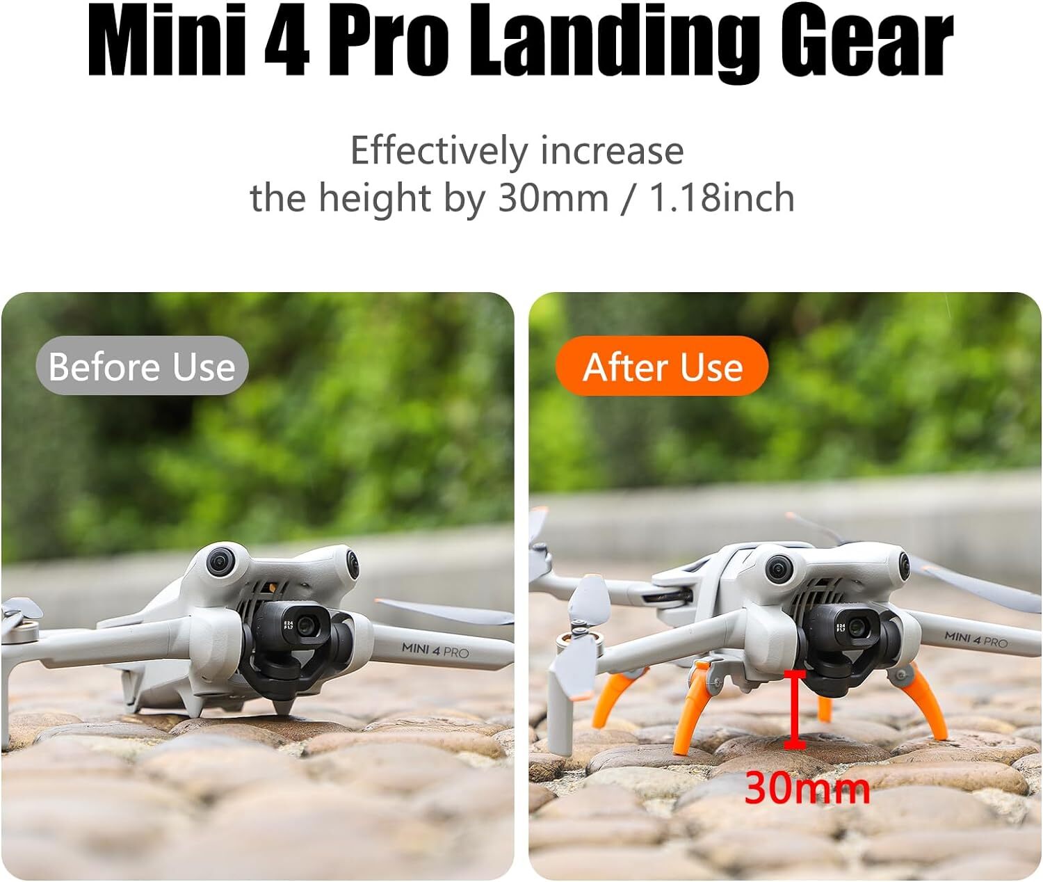 Mini 4 Pro Landing Gear Foldable Landing Leg Portable Height Extender ...