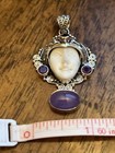 Bali Goddess Multi Gemstone Pendant in Sterling Silver 14.40 Grams 9.50 ...