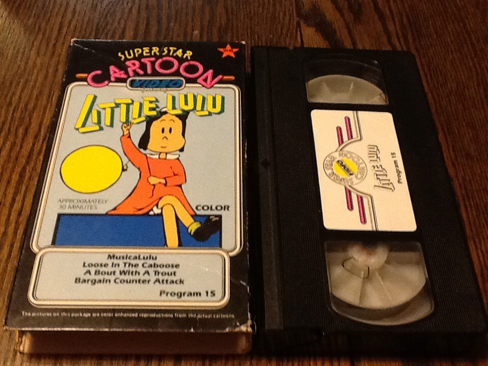 SUPERSTAR LITTLE LULU RARE OLD CARTOON VIDEO USED VHS FREE USA SHIPPING ...