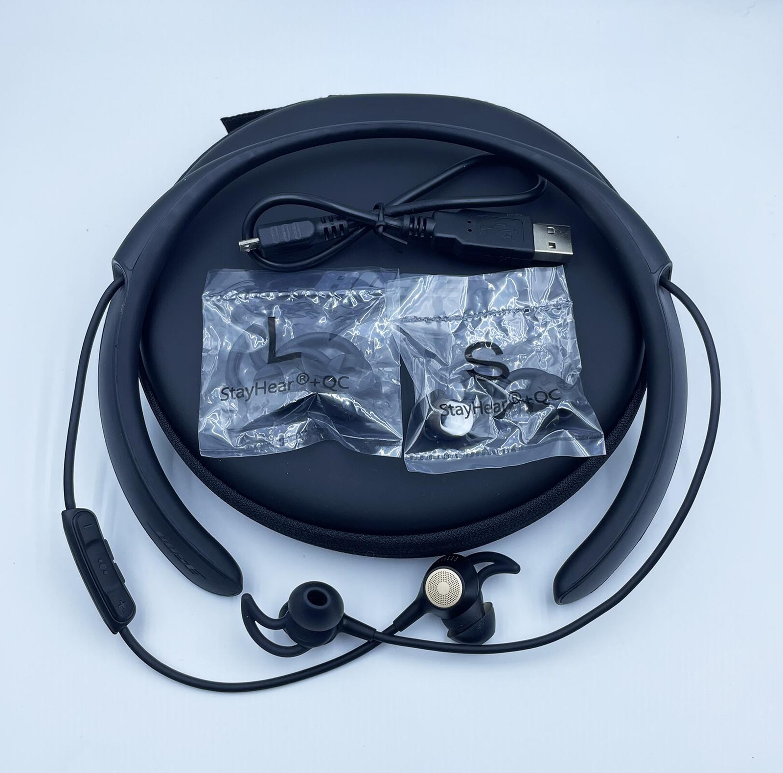 Bose QC30 Hearing Aid Conversation Enhancing Headphones In Ear Gold