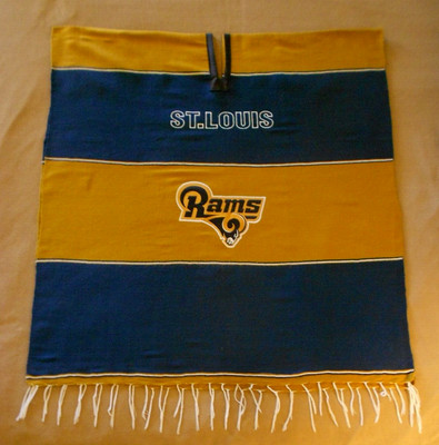 St. Louis RAMS NFL Football Poncho Serape One Size Embroidered Logo ...