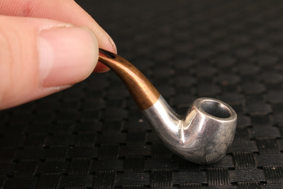 Useful Solid Silver Handmade Slippy Smoking Tool Pipe Can Be Used | eBay