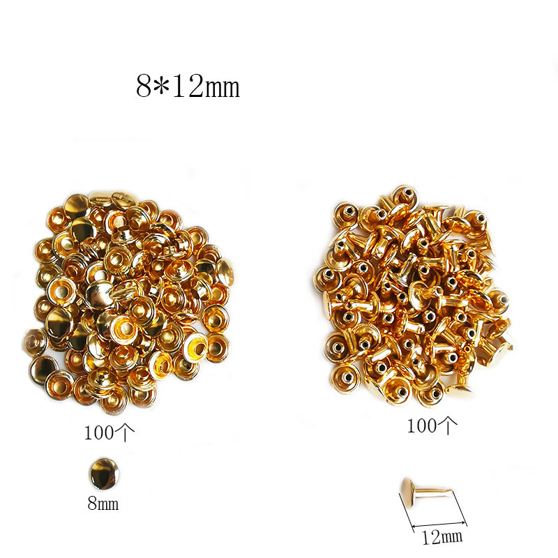 Double Cap Rivets Stud Rapid Rivets Leather Craft Repair 5mm 8mm 9mm ...