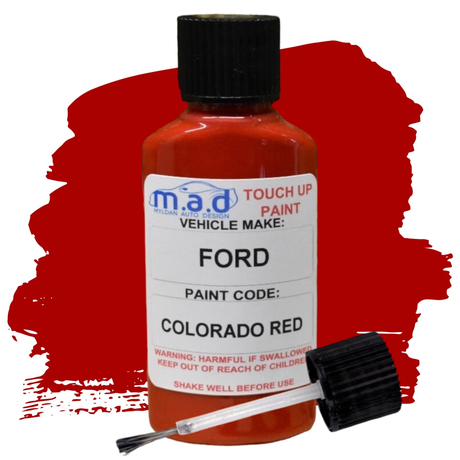 M.A.D FORD COLORADO RED PAINT TOUCH UP KIT 30ML SCRATCH REPAIR FIESTA ...