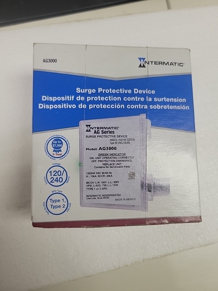 Intermatic AG3000 120/240 Vac Universal Surge Protector | eBay