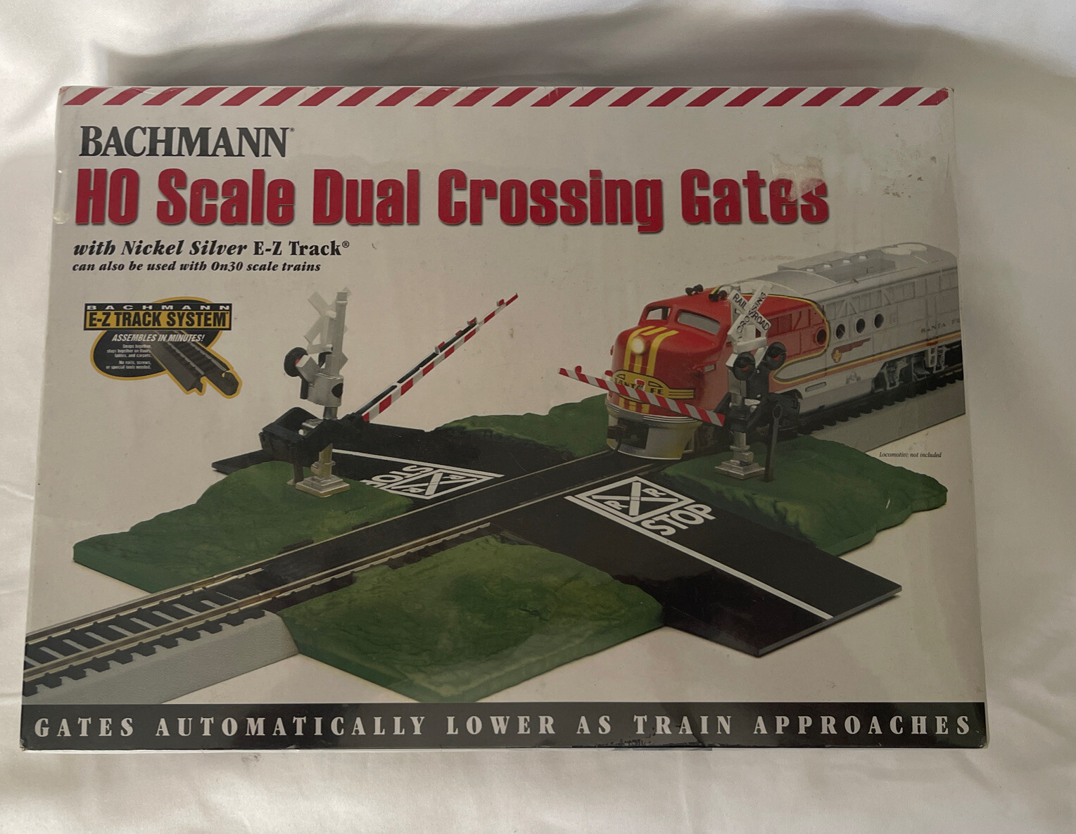 BACHMANN HO SCALE E-Z TRACK TRAIN ROAD CROSSING GATE highway signal New ...