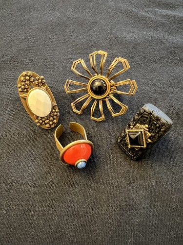 Signed Jan Michaels San Francisco Ring Lot Of 4 | eBay