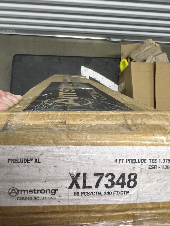 ARMSTRONG SUSPENSION GRID XL7348, 4' CROSS TEE, FACING 15/16" WHITE ...