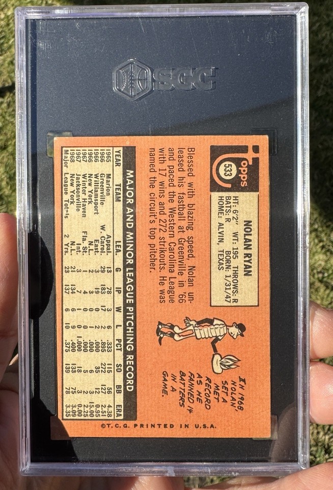 1969 Topps Nolan Ryan #533 SGC 5 EXCELLENT CENTERED BEAUTY! | eBay