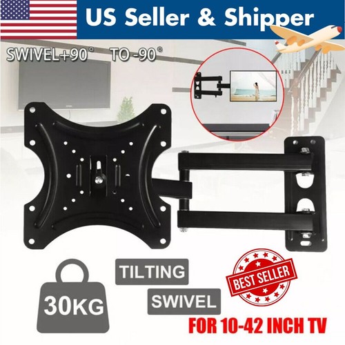 Tilt Swivel TV Wall Mount Bracket For 10"- 42" Inch LCD LED Plasma Flat ...