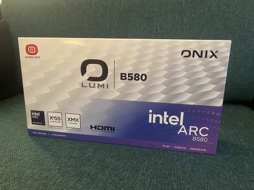 White Graphics Card - Intel ARC B580 Onix Lumi 12GB - Brand New GPU | eBay