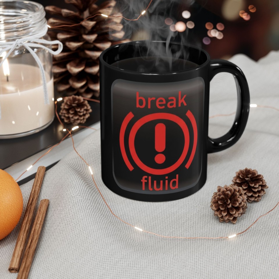 Break Fluid Mechanic Mug | Black Ceramic Coffee Cup For Car Lovers | eBay