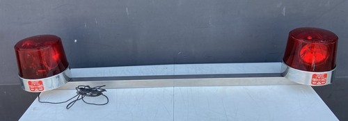 RARE VINTAGE FEDERAL SIGNAL MODEL 11 TWIN BEACON RAY LIGHT WITH VISIBAR ...